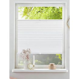 OTTO home Plissee &raquo;LORRANA&laquo; Lichtschutz ohne Bohren verspannt Fixma&szlig;, Sonnenschutz, flexibel verspannt, f&uuml;r Fenster & T&uuml;r - NEUHEIT! wei&szlig; Obermaterial