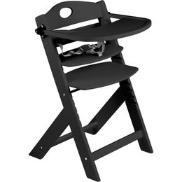 BABYGO Hochstuhl &raquo;Family Pro&laquo; () schwarz Massivholz B/H/T: 45cm x 80cm x 50cm