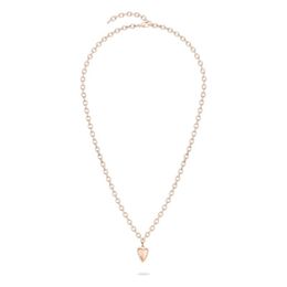 Liebeskind Berlin Damen Kette mit Anh&auml;nger &raquo;Metal Heart, Herz&laquo; rosa Edelstahl, L: 50 B: 4mm