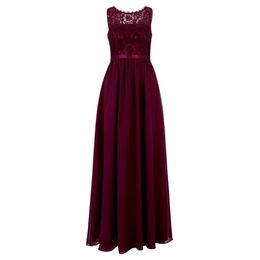 Vera Mont Cocktailkleid mit Spitze in Deep Dahlia | Gr.: 30