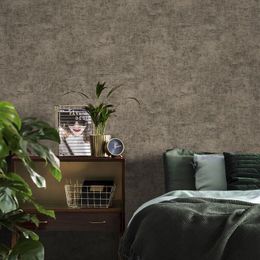 Vliestapete &raquo;Beton Metallic Effekt&laquo; Holz 10mx52cm (ca. 5m2) braun Vlies B/L: 0,52m x 10m, Rollen: 1