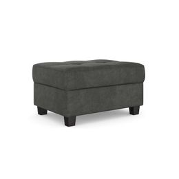 DOMO collection Polsterhocker &raquo;Florentina&laquo; grau Struktur fein (100% Polyester);Luxus-Microfaser (100% Polyester);Luxus-Microfaser in Chenille-Optik (