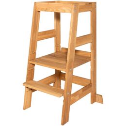 Pinolino Stehhilfe &raquo;Lernturm Fino, Eiche ge&ouml;lt&laquo; () braun Massivholz B/H/T: 40cm x 85cm x 44cm