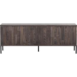 Woood Sideboard &raquo;New Gravure FSC Mix holz mit Druckmechanismus H 56 x B 150 x T 44 cm&laquo; Eschenholz, Tragkraft h&ouml;henverstellbare boden 10 kg, 