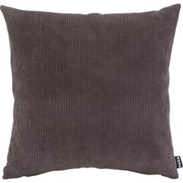 HOCK Dekokissen &raquo;Cord Wave&laquo; Kissenh&uuml;lle mit F&uuml;llung, 1 St&uuml;ck schwarz Polyester B/L: 45cm x 45cm, 1 Stk.
