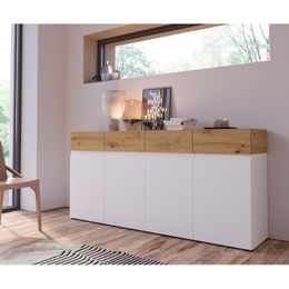Home Affaire Sideboard &raquo;Rimini&laquo; Breite 180 cm braun Holzwerkstoff B/H/T: 179,8cm x 85,7cm x 40cm, 2 Stk., 4 Stk.
