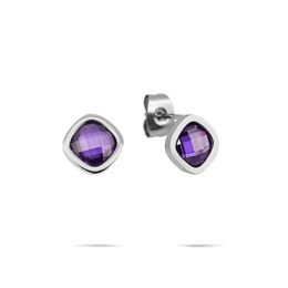 Tamaris Damen Paar Ohrstecker &raquo;Shiny Stones&laquo; mit Zirkonia (synth.) Edelstahl