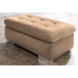 Sit & More sit&more Hocker &raquo;Pale&laquo; braun Luxus-Kunstleder im Korpus und Softstruktur aus 80% Polyester und 20% Polyamid in Sitz und R&uuml;cken.;Struktur (80% 
