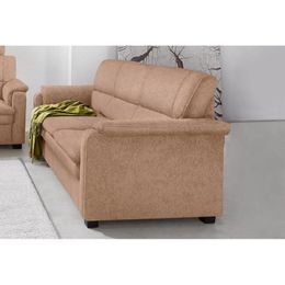 Sit & More sit&more 3-Sitzer &raquo;Pisa&laquo; mit Federkern braun Flachgewebe (100% Polyester) / Struktur (100% Polyester);Luxus-Microfaser ALTARA NUBUCK (100% Polyester) 