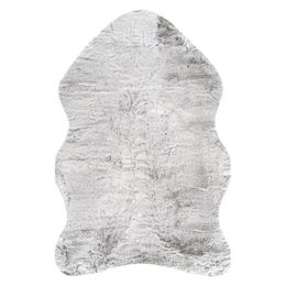 Kayoom Hochflor-Teppich &raquo;Boundless 226&laquo; tierfellf&ouml;rmig 40 mm H&ouml;he Hochflor, Modernes Muster, Deko, Fu&szlig;bodenheizungsgeeignet, Wohnzimmer grau Polyester B : 