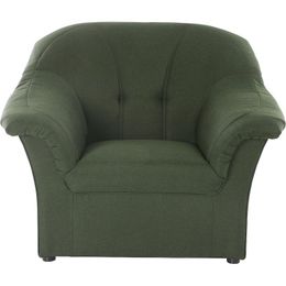 DOMO collection Sessel &raquo;Pegnitz zeitlos, elegant und bequem&laquo; gr&uuml;n 100% Polyester Struktur fein, B/H/T: 105cm x 82cm x 82cm