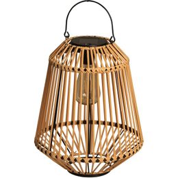 Luxform Au&szlig;en-Tischleuchte &raquo;Solar-Tischlampe - Ibiza - LED - 15 Lumen&laquo; LED-Modul 1 Stk. Solarbetrieben braun 1 Stk.