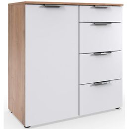 wimex Kombikommode &raquo;Level by fresh to go&laquo; 1-t&uuml;rig, mit 4 Schubladen und soft-close Funktion, 84cm breit wei&szlig; Holzwerkstoff B/H/T: 81cm x 84cm x 41cm, 4 Stk.