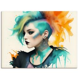 Artland Wandbild &raquo;Weiblicher Punk X&laquo; Bilder von Frauen 1 Stk. tlg. als Alubild, Leinwandbild, Poster, Wandaufkleber in verschied. Gr&ouml;&szlig;en Leinwand B/H/T: 60cm 