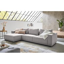 Musterring Ecksofa &raquo;JustB! PM200, Holzrahmen in schwarz, wahlw. Sitzvorzug, Breite 316cm&laquo; Anreihsofa rechts & Longchair links, mit Armlehnen, inkl. R&uuml;ckenkissen 