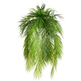 Creativ green Kunstpflanze &raquo;Palmwedel auf Mooskugel&laquo; mit &uuml;ppigen Palmwedeln gr&uuml;n Kunststoff &Oslash;/H: 50cm x 100cm, 1 Stk.