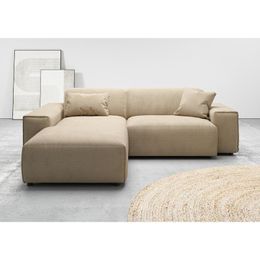 Home Affaire Ecksofa &raquo;Glimminge L-Form auch in Breitcord, Feincord + Easy care-Bezug,&laquo; Breite 234, Zierkissen beige 95% Polyester, 5% Nylon B/H/T: 
