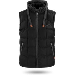 Normani Outdoor Sports Herren Winter-Steppweste Tropez in Schwarz | Gr.: XL