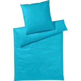 Yes For Bed Bettw&auml;sche &raquo;Pure & Simple Uni in Gr. 135x200, 155x220 oder 200x200 cm&laquo; 2 Stk. Bettw&auml;sche aus Baumwolle, zeitlose Bettw&auml;sche mit seidigem 