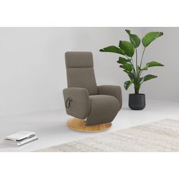 OTTO home TV-Sessel &raquo;Rochelle, inkl. Kopfteilverstellung & 360&deg; Drehfunktion&laquo; 1 Stk. tlg. TV-Sessel mit Drehfunktion 360 Grad braun 100% Polyester 