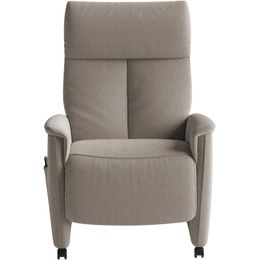 Sit & More TV-Sessel SIT & MORE, B:76cm H:114cm T:84cm, beige, 100% Polyester, Sessel, "Cremona Comfort", wahlweise manuell oder elektrischer Funktion mit Akku