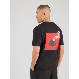 Hugo T-Shirt 'Derlyns' Herren Gr&ouml;&szlig;e XL rot / schwarz / wei&szlig;