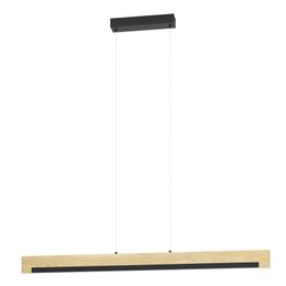 Eglo H&auml;ngeleuchte &raquo;CAMACHO Pendellampe - Stahl, Holz - LED - 25,5W - IP20&laquo; LED-Modul 1 Stk. Warmwei&szlig; H&auml;ngelampe, Deckenlampe, Wohnzimmer, Esszimmer, 
