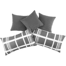 Westfalia Schlafkomfort Dekokissen (5-tlg.) wei&szlig; Polyester B/L: 40cm x 40cm, 5 Stk.