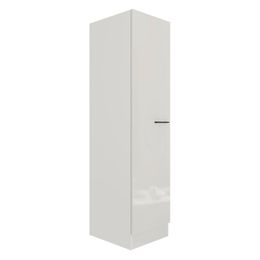 Flex-Well Vorratsschrank &raquo;Lund&laquo; 1 Stk. tlg. (B x H x T) 50 x 200 x 57 cm, mit viel Stauraum grau Holzwerkstoff Rauchgrau, B/H/T: 50cm x 200cm x 57,1cm, T&uuml;ren: 1