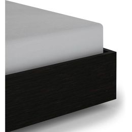 Spannbettlaken &raquo;Elementi&laquo; Laken aus 100% Baumwolle, hochwertiges Mako-Satin, Betttuch ab 90x200 grau Mako-Satin, Obermaterial: 100% Baumwolle B/L: 