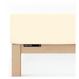 Schlafgut Bettlaken &raquo;Frottex Spannbettlaken&laquo; MADE IN GREEN by OEKO-TEX gelb Frottee, Obermaterial: 75% Baumwolle, 25% Polyester B/L: 200cm, 1 Stk., Frottee, 140