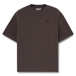 Timberland Herren T-Shirt "DUNSTAN RIVER - SS Tee (Relaxed)", braun, Gr. XXL, Jersey, Obermaterial: 100% Baumwolle, Shirts, mit Rundhalsausschnitt,