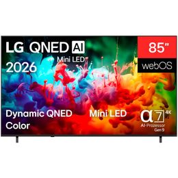 LG QNED-Fernseher &raquo;85QNED70B6A&laquo; 215 cm/85 &prime;&prime; Smart-TV bunt AI Sound (virtueller 9.1.2 Surround Sound) sorgt f&uuml;r klaren Klang und verbesserte 