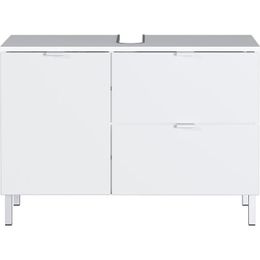 Germania Waschbeckenunterschrank &raquo;GW-Mauresa&laquo; in 2 Breiten, mit Schublade (+ Klappe), Soft-Close, Made in Germany wei&szlig; B/H/T: 80cm x 56cm x 34cm, 