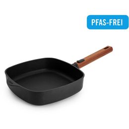 Woll Bratpfanne &raquo;MADE IN GERMANY - Eco Logic QXR Guss-Pfanne viereckig&laquo; Aluminiumguss 1 Stk. tlg. Diamond-QXR - Beschichtung schwarz H&ouml;he 6cm