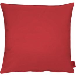 Apelt Dekokissen &raquo;4362 Rips Uni&laquo; Wasser- und Schmutzabweisend rot Obermaterial: 60% Polyester, 40% Baumwolle B/L: 49cm x 49cm, 1 Stk.