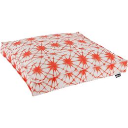 HOCK Sitzkissen &raquo;Badu Batik Saphire Outdoor&laquo; wasserabweisend orange Polyacryl (dralon ) B/L: 50cm x 50cm, 1 Stk.