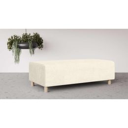 OTTO home Polsterhocker &raquo;Suyala&laquo; beige 100% Polyester B/H/T: 153cm x 46cm x 66cm, Chenille-Optik