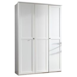 wimex Dreht&uuml;renschrank &raquo;Chalet&laquo; in Landhausoptik wei&szlig; Holzwerkstoff Wei&szlig;, B/H/T: 135cm x 210cm x 58cm, T&uuml;ren: 3 Stk.