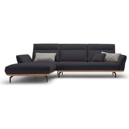 Creation BY ROLF BENZ Ecksofa &raquo;CR.460 Design-Sofa, verstellbare R&uuml;ckenlehne, L-Form&laquo; Sockel in Eiche, Winkelf&uuml;&szlig;e in Umbragrau, Breite 318 cm schwarz 
