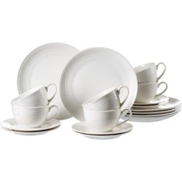 Ritzenhoff & Breker Kaffeeservice &raquo;Levi&laquo; wei&szlig; Porzellan 18