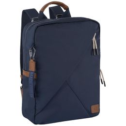 Camel Active Damen Camel Active Rucksack &raquo;Aurum&laquo; aus recyceltem Polyester in Nylonstruktur, leicht & mit feinen Details blau B/H/T: 27cm x 35cm x 