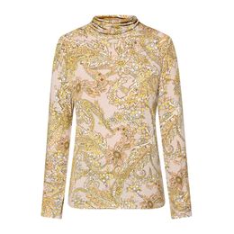 Betty Barclay Rollkragenshirt mit Stehkragen in Beige/Green | Gr.: 40