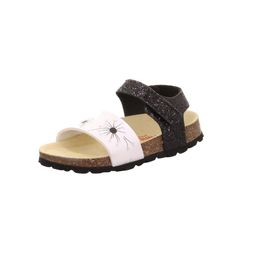Superfit Tieffu&szlig;bett Sandale FUSSBETTPANTOFFEL in Wei&szlig;/Schwarz | Gr.: 33