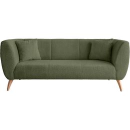 Home Affaire Ecksofa &raquo;Lazio modern und bequem, schmale Armlehnen, tolle Detailverarbeitung&laquo; zwei verschiedene Fu&szlig;farben w&auml;hlbar gr&uuml;n 100% Polyester B/