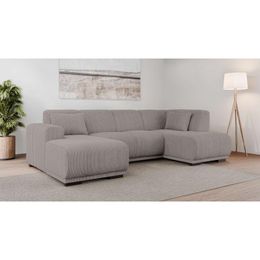 OTTO home Wohnlandschaft &raquo;BORNHOLM U-Form mit Recamiere rechts/links, B/T/H: 300/162/85 cm&laquo; U-Form mit Wellenunterfederung, Recamiere rechts oder 