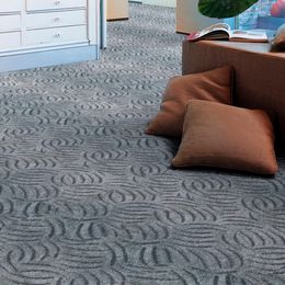 ANDIAMO Teppichboden "Amberg, Strukturschlinge, Gesamth&ouml;he 9 mm, Luxusklasse LC1", B : 300cm 1 Stk., L: 600cm, grau, Schlafzimmer, Teppiche, Breite