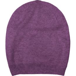 styleBREAKER Damen Strickm&uuml;tze "Feinstrick Beanie M&uuml;tze Uni Doppellagig", lila, Modisch, Obermaterial: 80% Polyacryl PAN. 20% Wolle WO., M&uuml;tzen