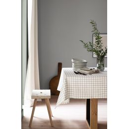 Sch&ouml;ner Wohnen Kollektion Tischl&auml;ufer, B:140cm L:260cm, wei&szlig;, SCH&Ouml;NER WOHNEN-KOLLEKTION, Baumwolle, Tischdecken, "Check", aus reiner, sanforisierter Baumwolle