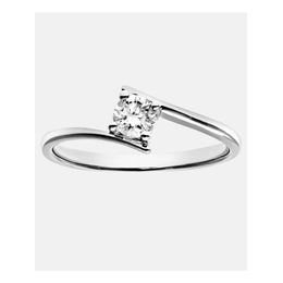 Diamant L'&eacute;ternel Ring aus 750 Wei&szlig;gold mit 0.25 Karat Diamant | Gr.: 52